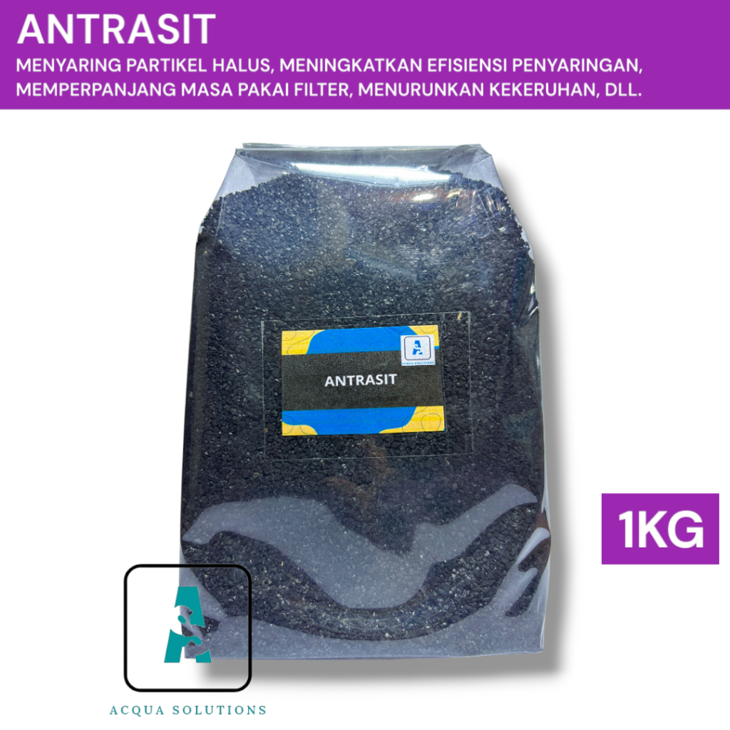 Jual Antrasit Media Filter Air 1kg mesh 8-16 | Shopee Indonesia
