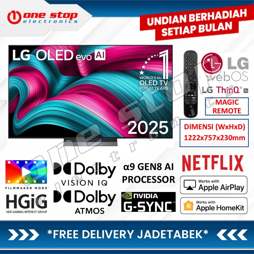 Jual LG OLED55C5PSA 4K UHD OLED evo AI C5 Smart TV 55 Inch | OLED55C5 / OLED 55 C5 | Shopee ...