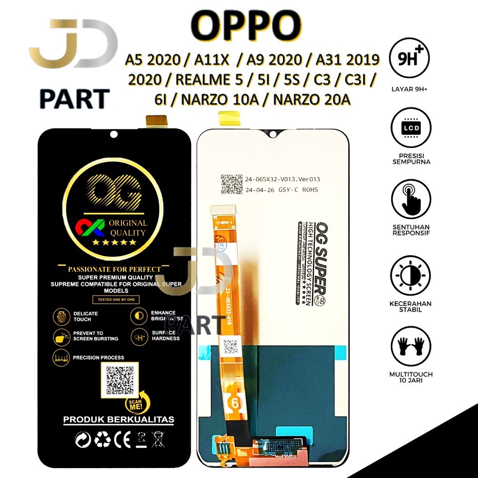 Jual LCD TOUCHSCREEN OPPO A31 2020/ A5 2020/ A9 2020/ REALME C3 REALME 5i REALME 5 A11X A31 ...