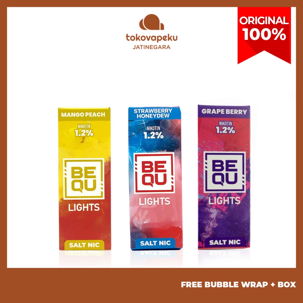 Jual BEQU LIGHTS SALTNIC SERIES 12MG BEQU LIGHTS SALT 30ML ORI by PODA ...