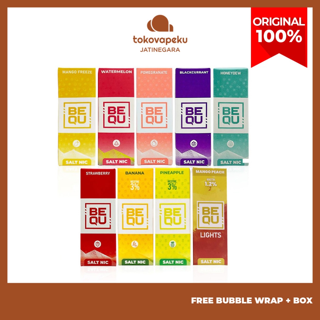 Jual BEQU SALTNIC SERIES 30MG BEQU SALT 30ML ORI by FVS DISTRIBUTION ...