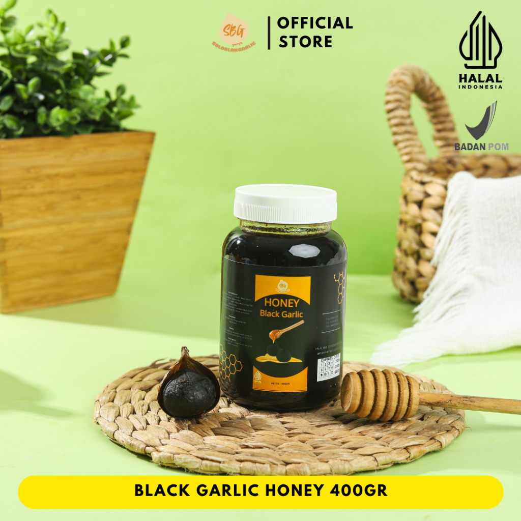 Jual SBG Black Garlic Honey Bawang Hitam Madu Garlic Madu 400gr ...