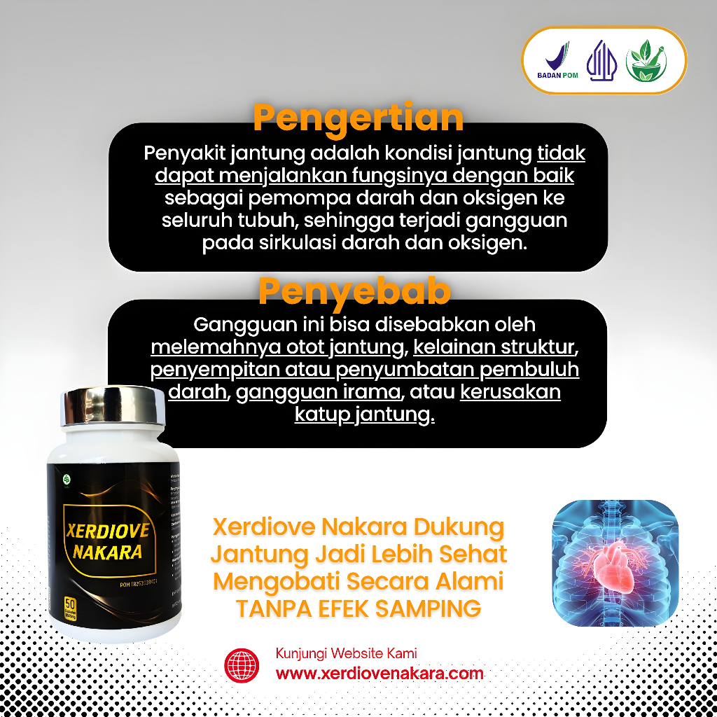 Jual Xerdiove Nakara Herbal Jantung Alami – Atasi Koroner, Gagal ...