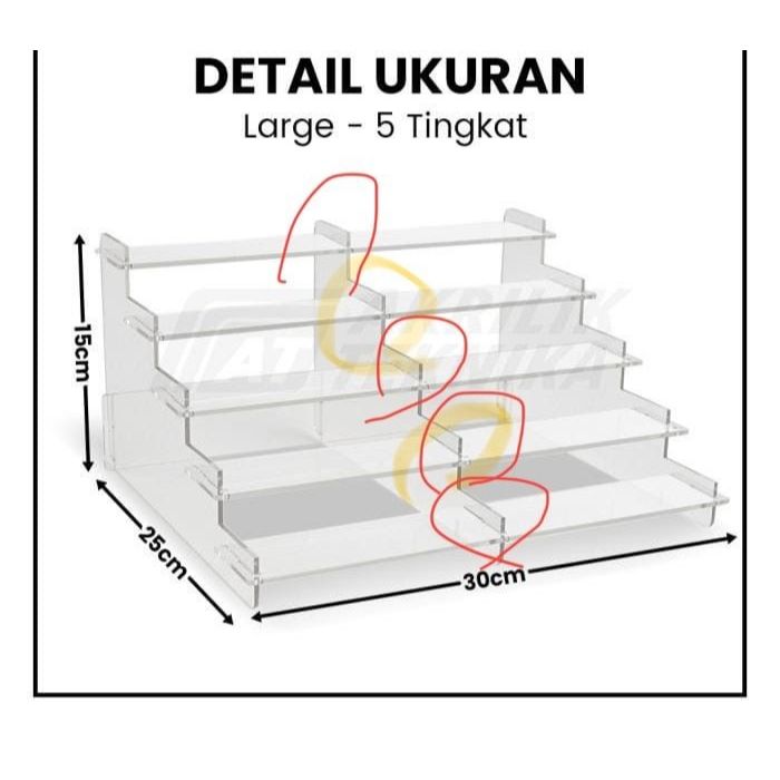 Jual Custom Display Tangga | Display Tangga 5 tingkat | Variasi ...