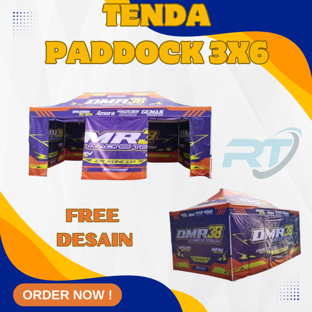 Jual TENDA PADDOCK / TENDA BALAP / TENDA RACING 3X6 FULLSET | Shopee ...