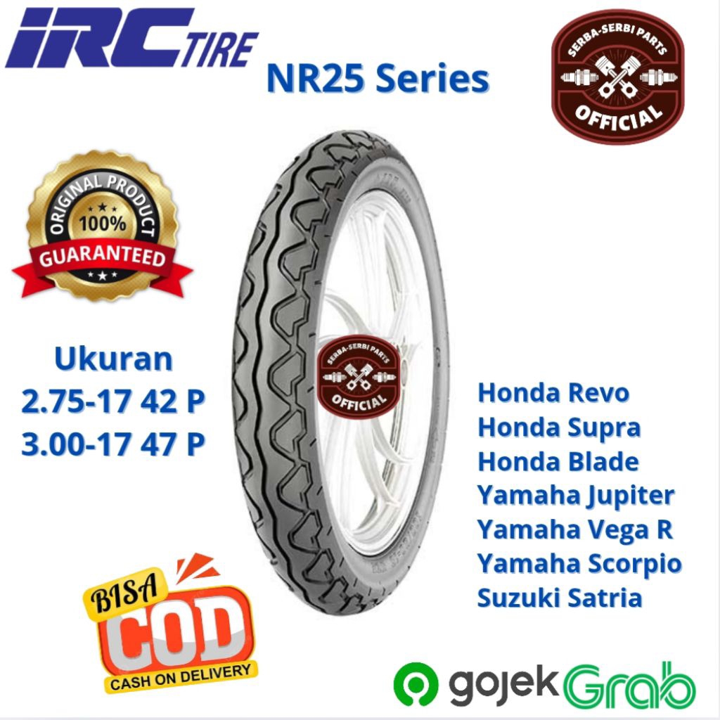 Jual [READY COD] Ban IRC NR25 Series Ukuran 2.75-17, 3.00-17 RING 17 ...