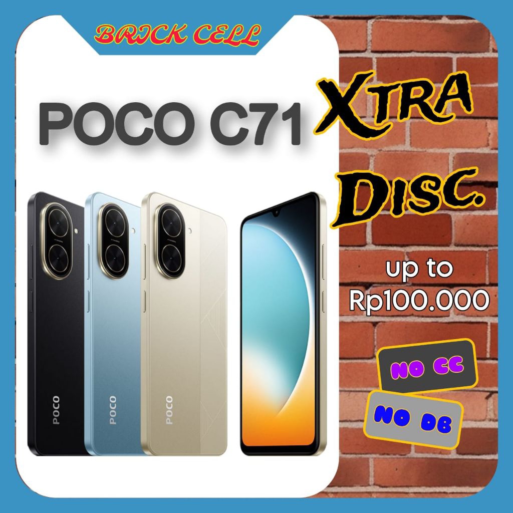 Jual Poco C71 4/128GB Garansi Resmi | Shopee Indonesia