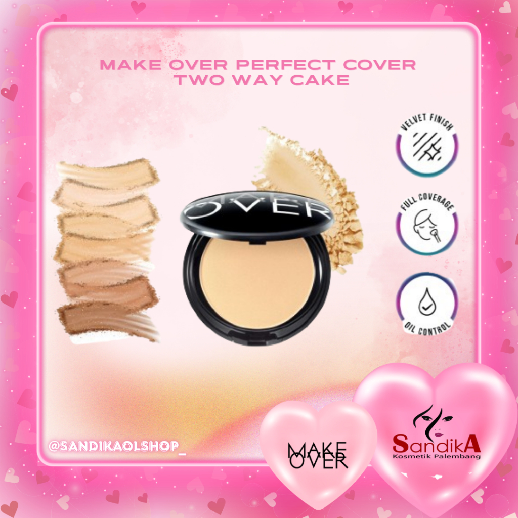 Jual MAKE OVER Perfect Cover Two Way Cake TWC - Full Size & Refill ...