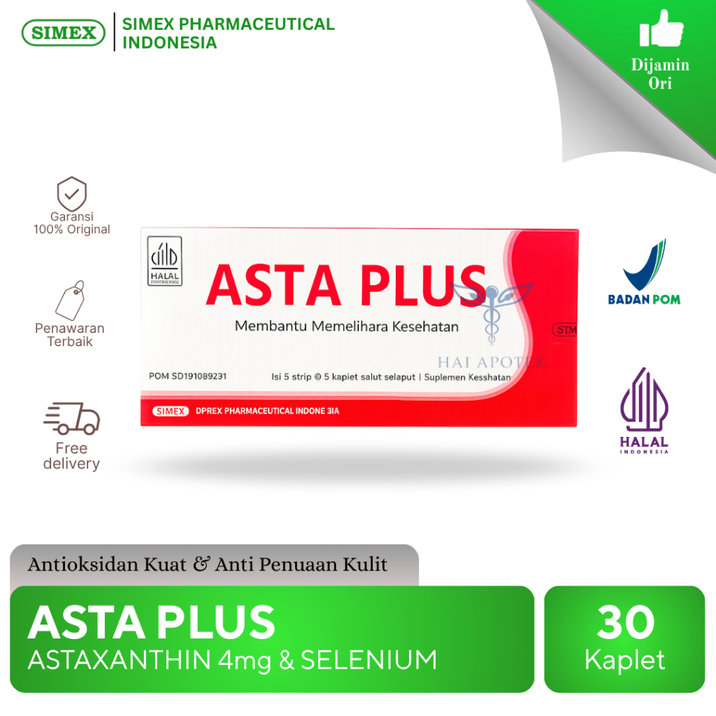 Jual Asta Plus 5 Strip 6 Kaplet - Membantu Memelihara Kesehatan Tubuh ...
