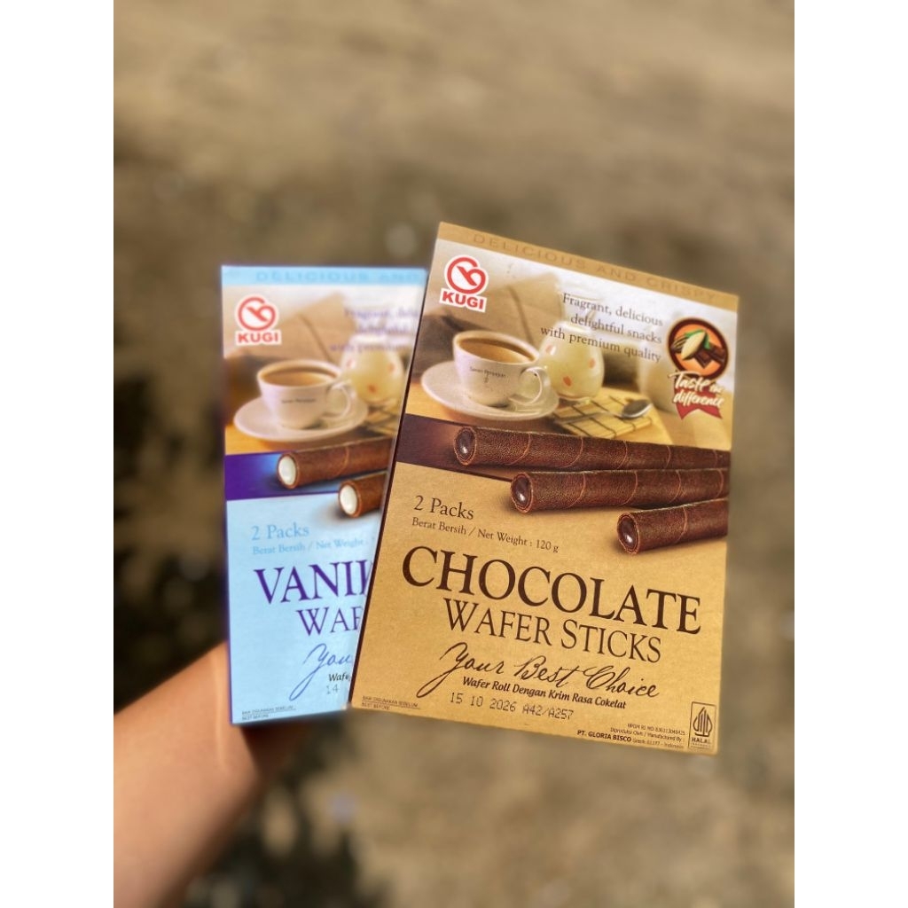 Jual Kugi wafer stick 120gram 1 dus isi 24 pcs | Shopee Indonesia