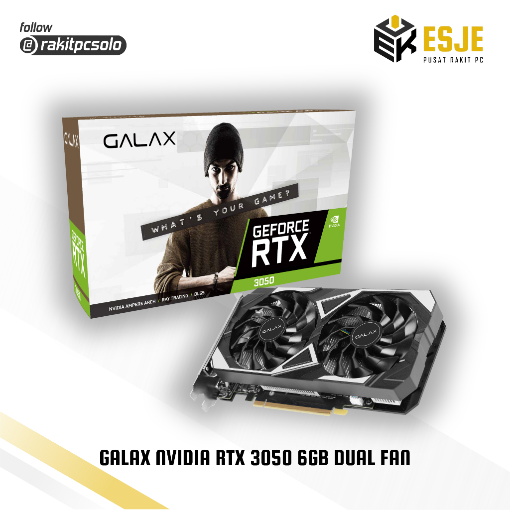 Jual GALAX GeForce RTX 3050 6GB GDDR6 EX / RTX 3050 | Shopee Indonesia
