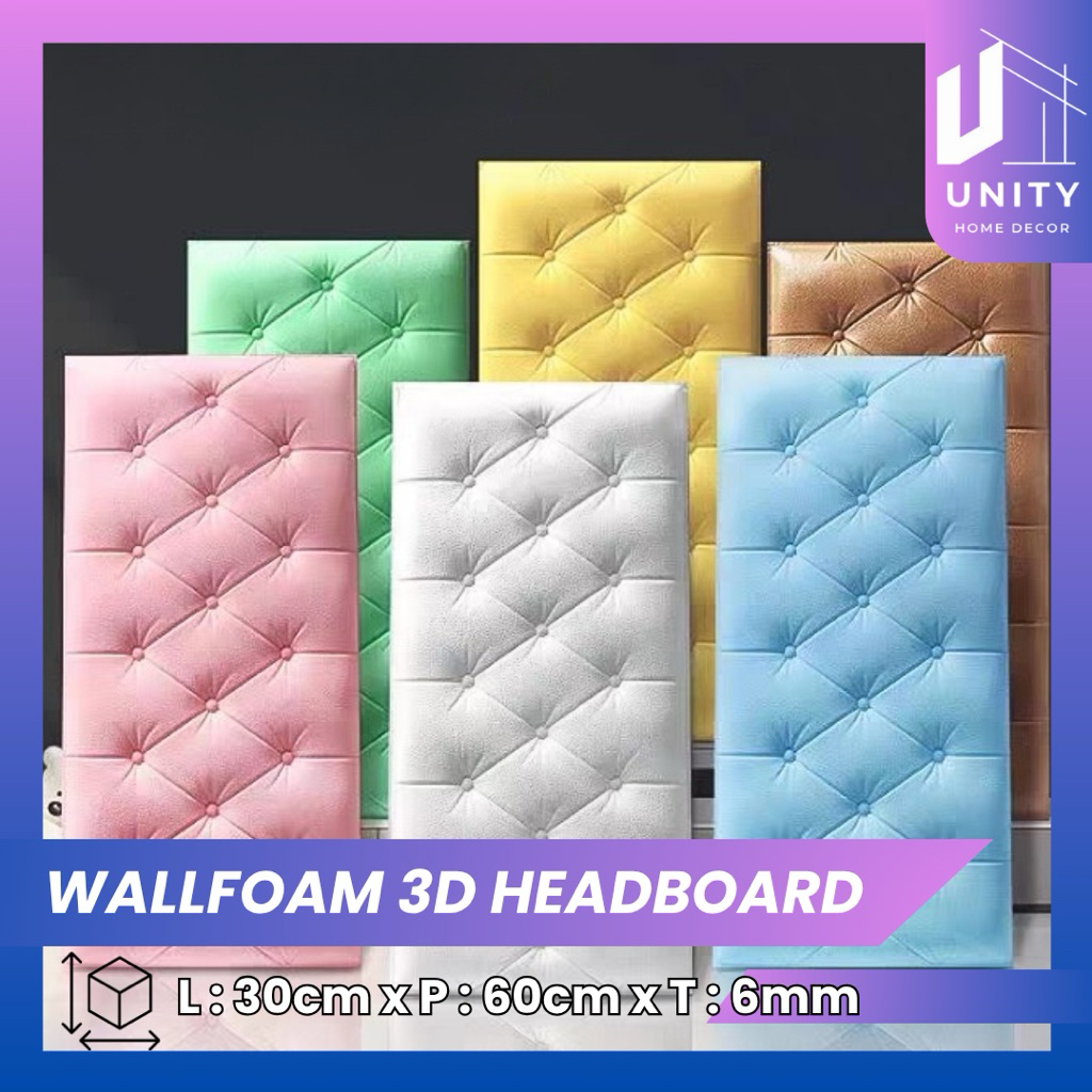 Jual UNITY - Wallpaper Dinding 3D Foam Headboard Dekorasi Dinding 60 x ...