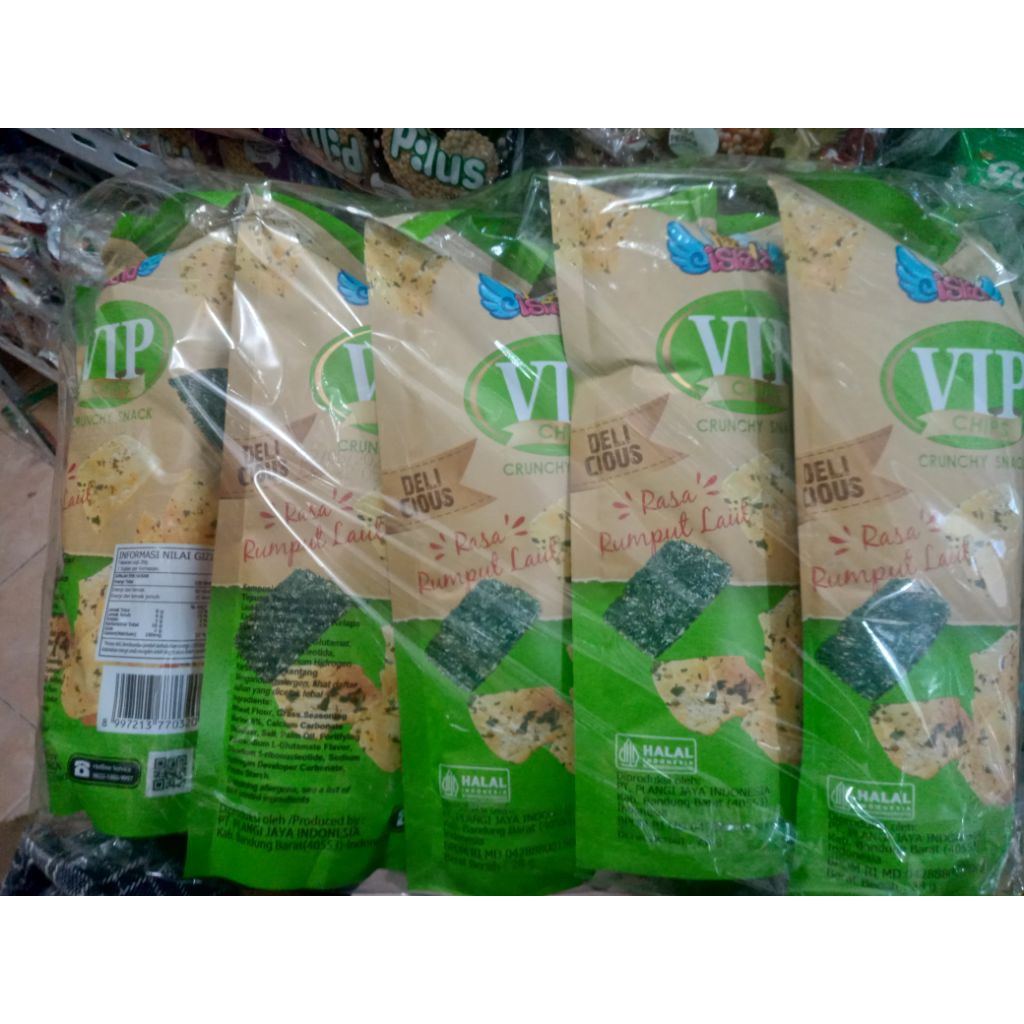 Jual VIP Makanan Ringan Rasa Rumput Laut 10pcs | Shopee Indonesia