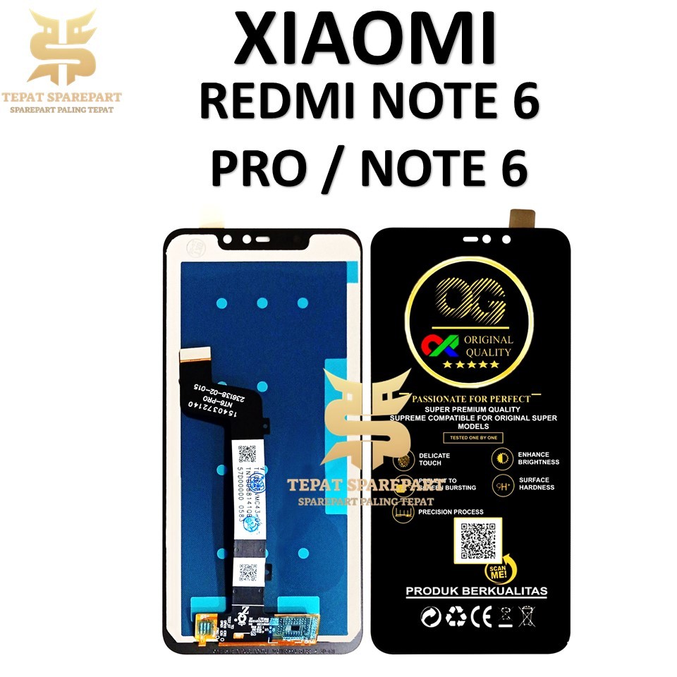 Jual Lcd Touchscreen Xmi Redmi Note 6 Pro / Note 6 Complate Original Fullset | Shopee Indonesia