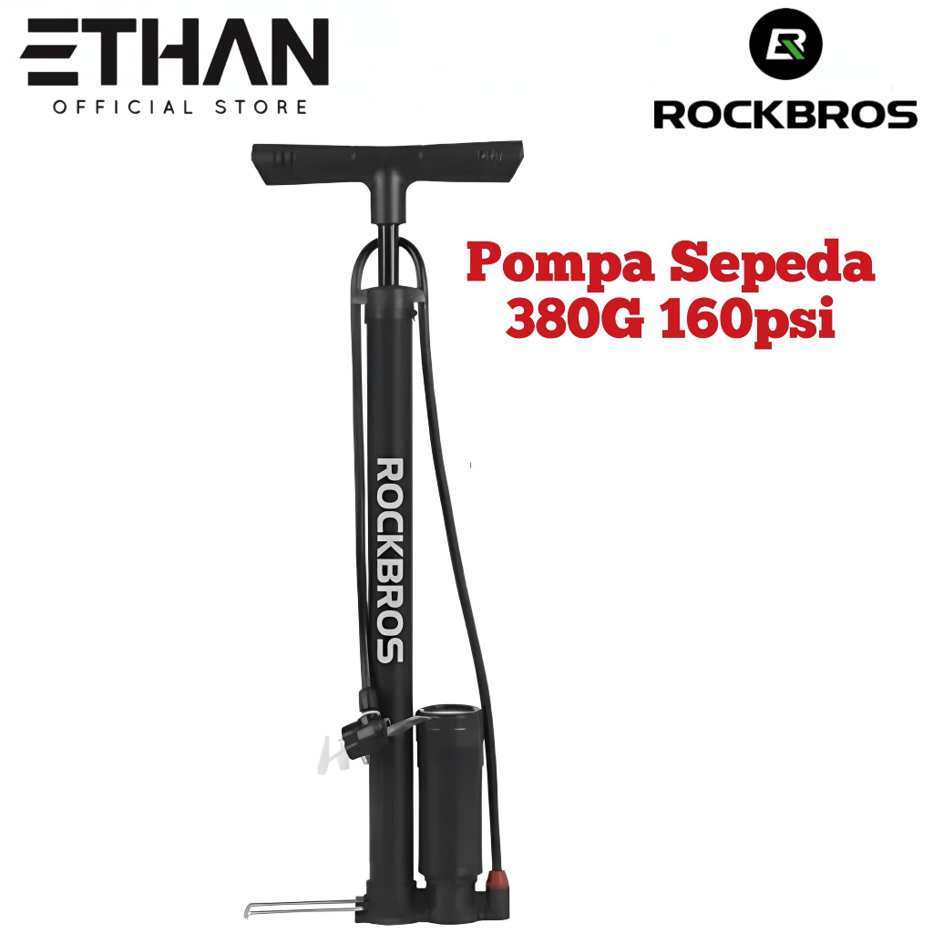 Jual Rockbros Pompa Ban Motor Sepeda Pump Bola Air AV FV Road Bike Mtb ...