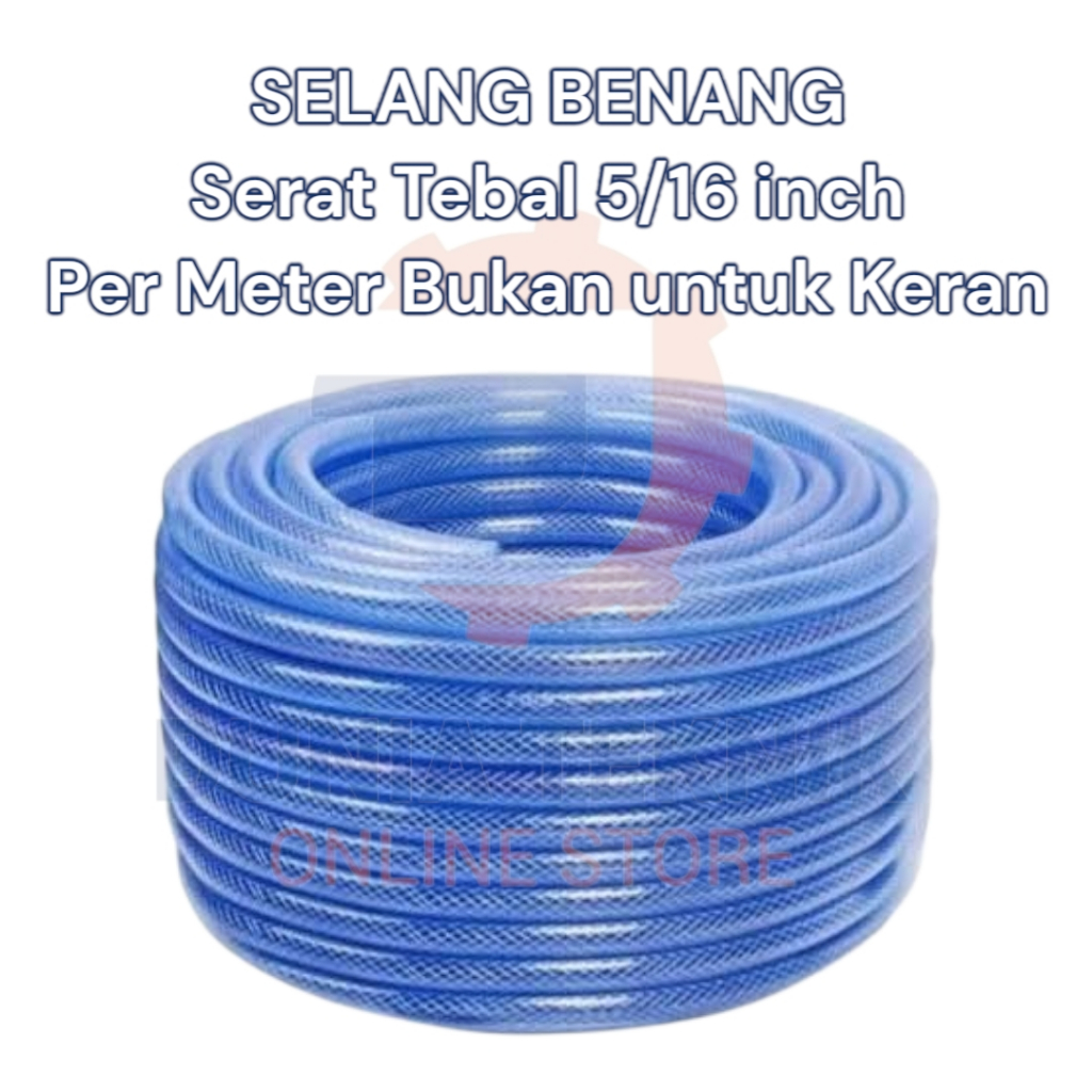 Jual Selang Air Benang Serat Tebal Ukuran 5/16 Inch Per Meter untuk ...