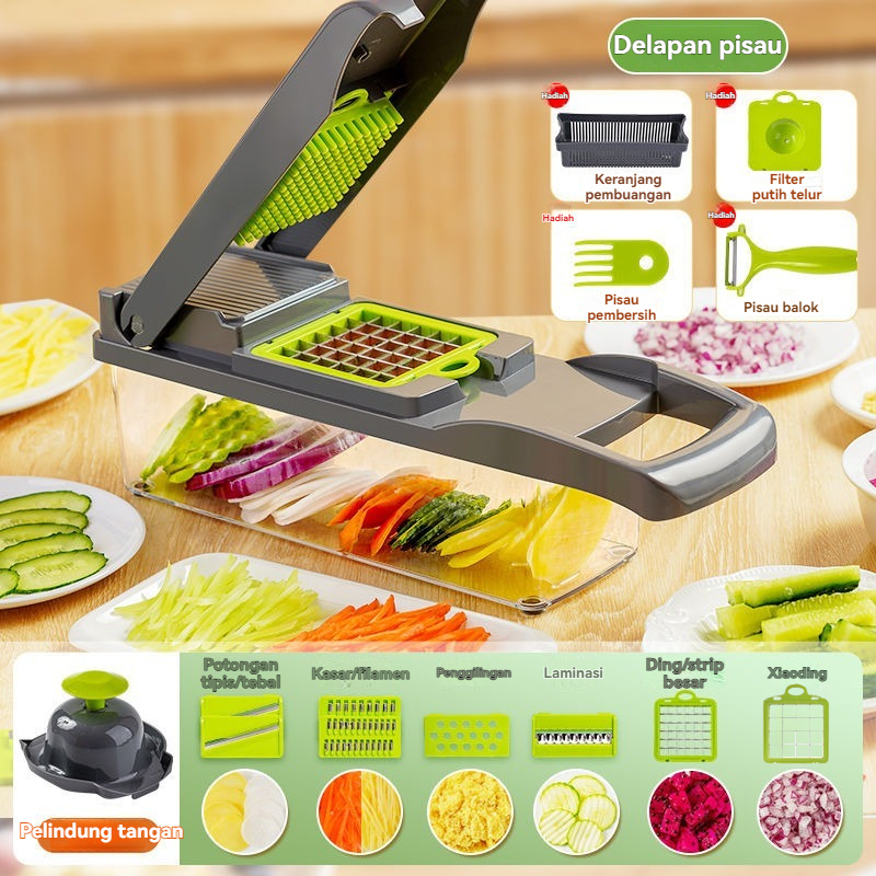 Jual d8-Parutan Pengiris Alat Pemotong Sayur Bawang Buah Serbaguna ...