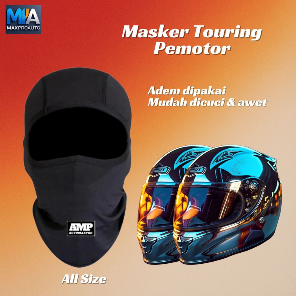 Jual Masker Touring Pemotor Balaclava Facemask Buff Ninja Panjang Sampe ...