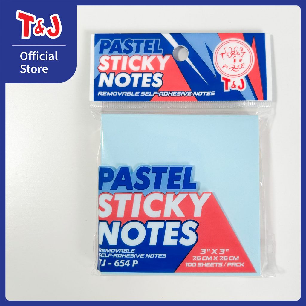 Jual T&J Labels Sticky Notes TJ - 654 Pastel | Shopee Indonesia