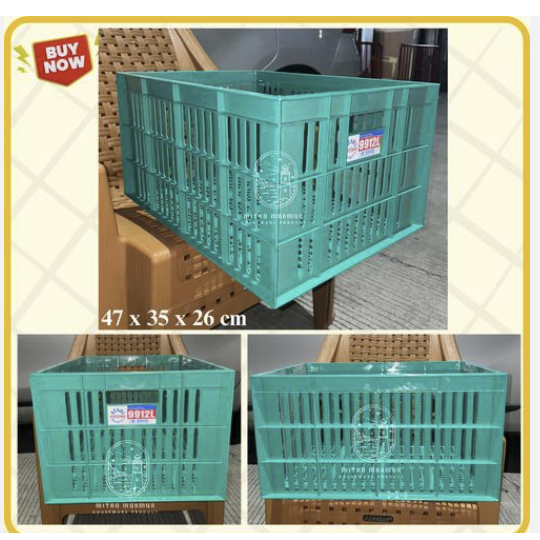 Jual 47x35x26 Box Container Atari Green Leaf 9912 L Keranjang Industri ...
