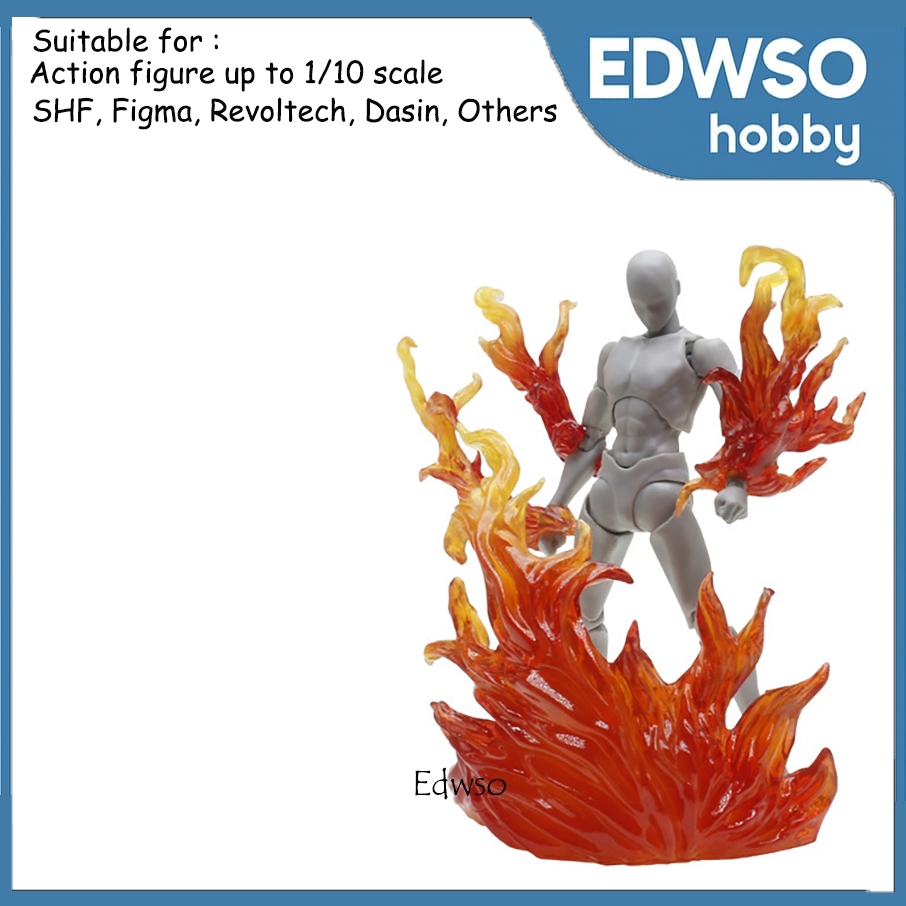 Jual Stand Base + Effect Fire Flame Action Figure SHF SIC Revoltech ...