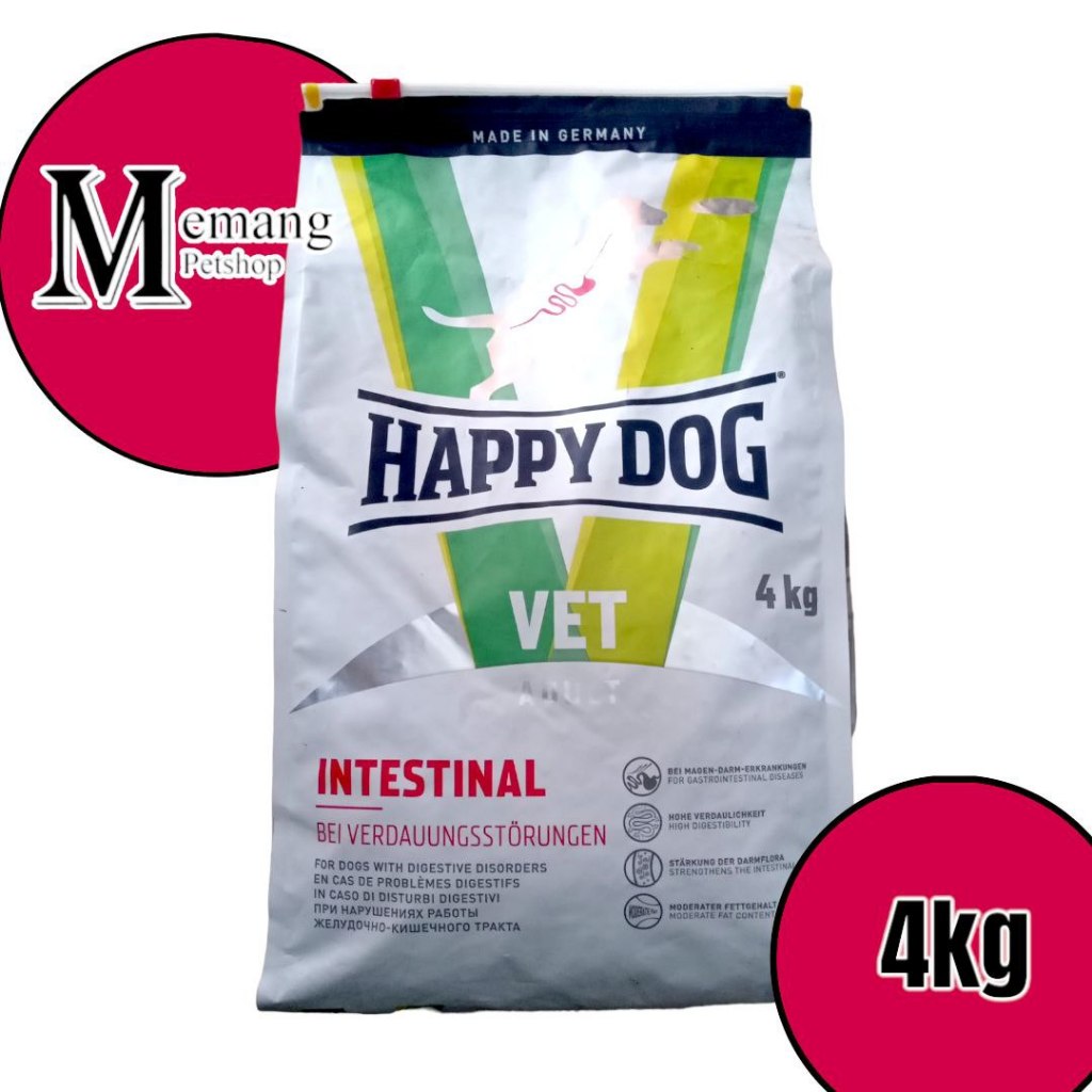 Jual Happy Dog Vet Diet Intestinal 4Kg - Makanan Anjing - Food | Shopee ...