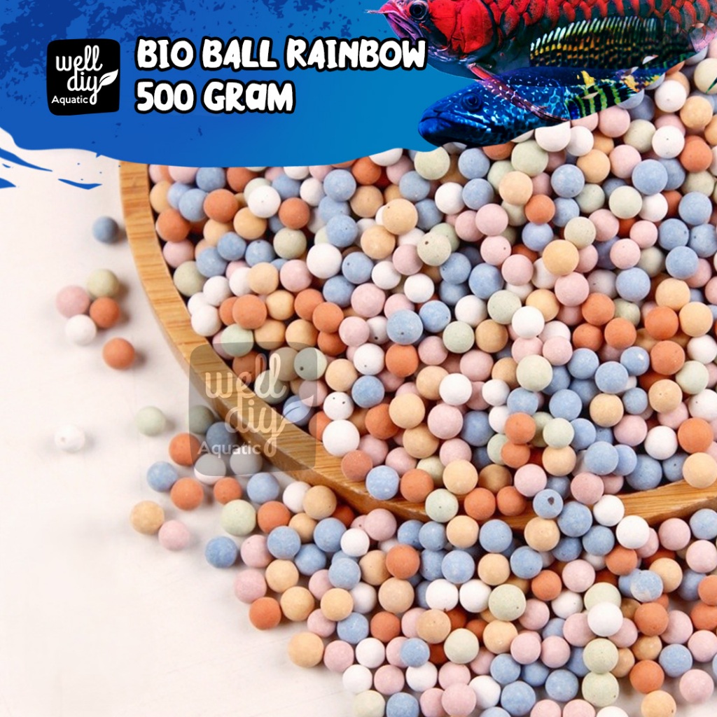 Jual Bioball Rainbow Bio Ball Media Filter Aquarium Rumah Bakteri ...