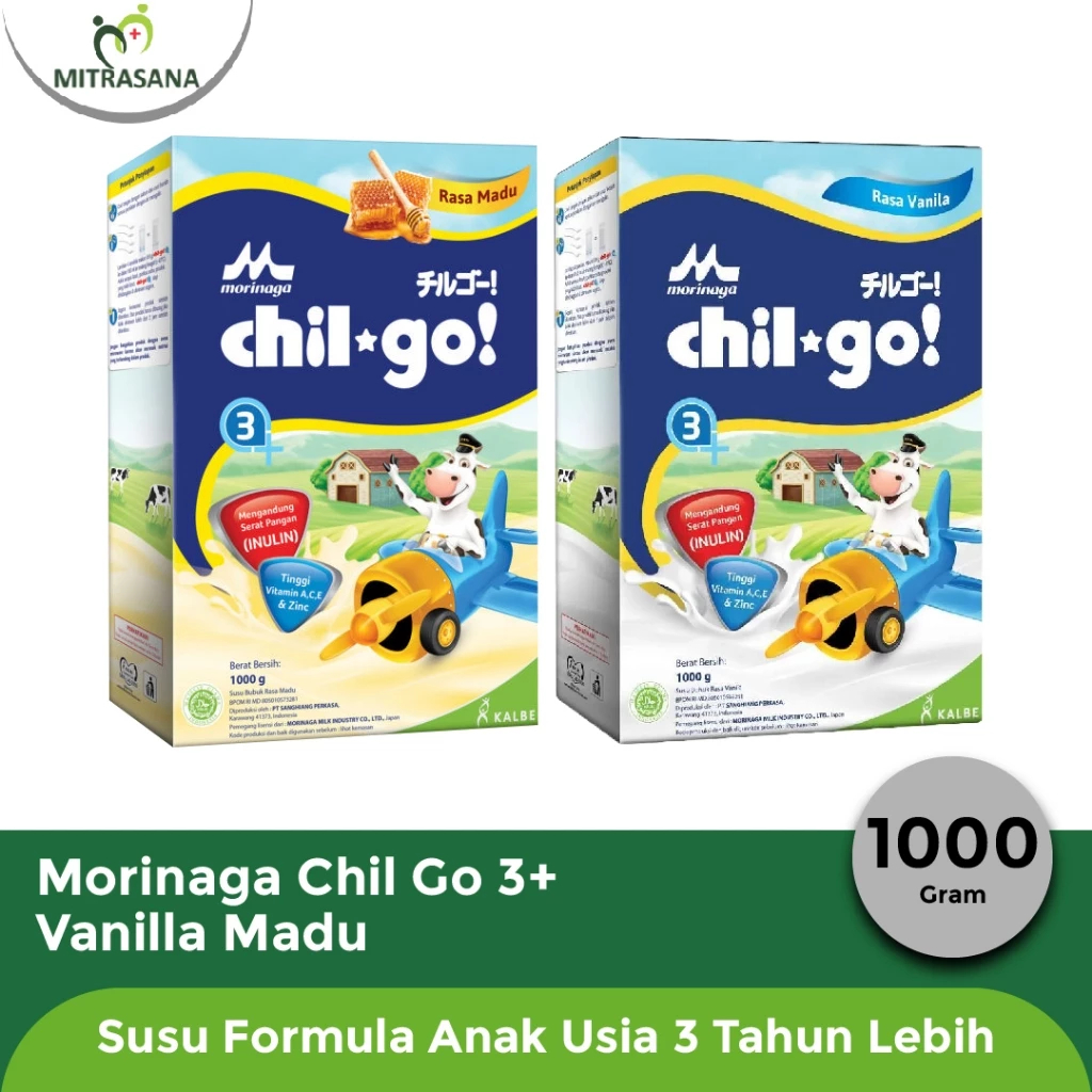 Jual Morinaga Chil Go 3+ Vanilla 950g - Susu Formula Anak 3-12 Tahun ...