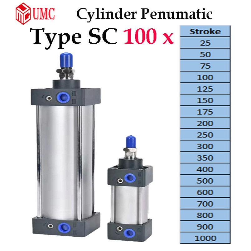 Jual Cylinder pneumatic SC 100 Pneumatik Standard Type SC100 | Shopee Indonesia
