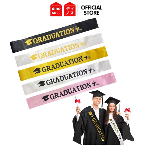 Jual DINOSO Sash Selempang Wisuda Graduation Kelulusan Bahan Satin ...