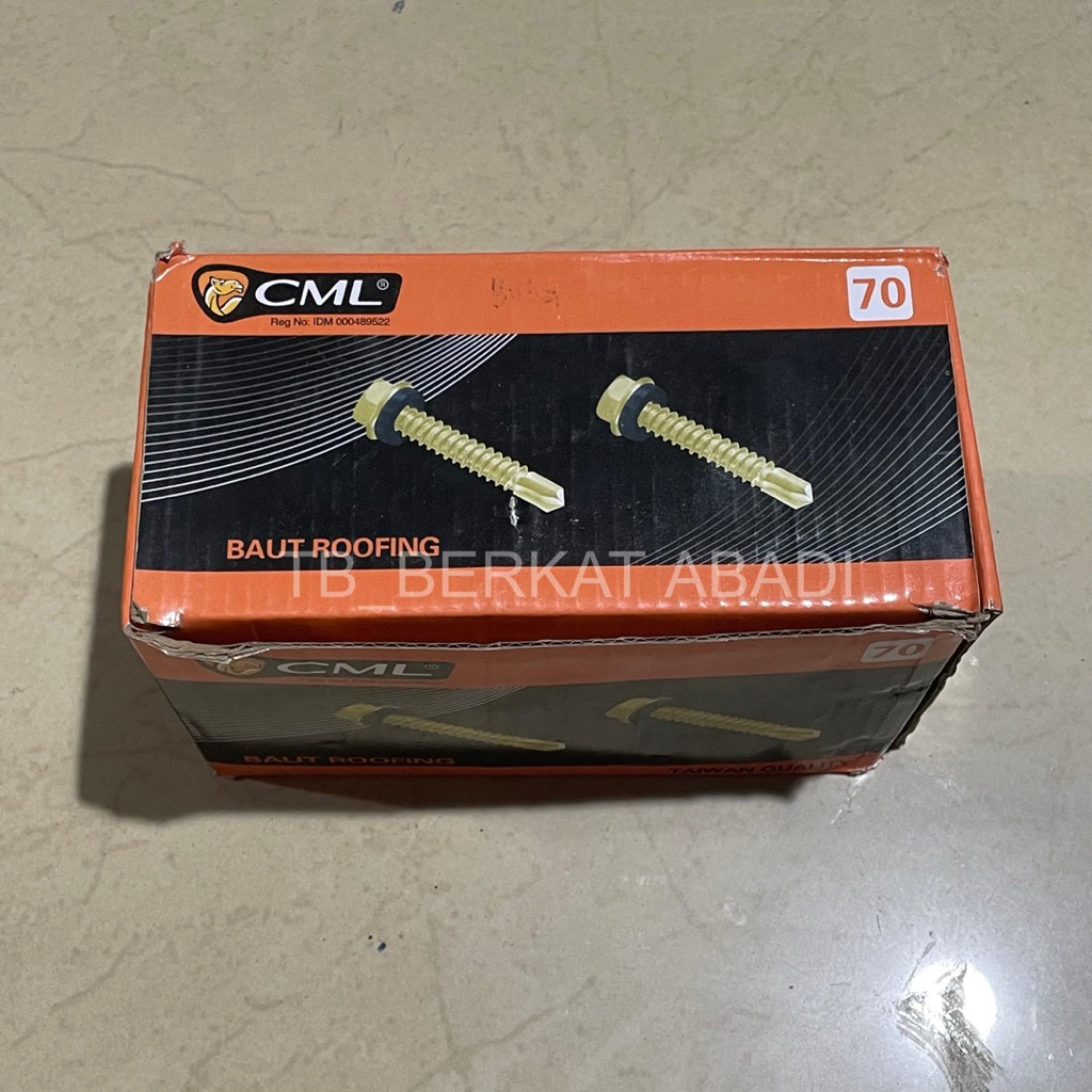 Jual Baut Roofing CAMEL 12 X 70 ( 7cm ) / Baut Baja Ringan Kuning CAMEL ...