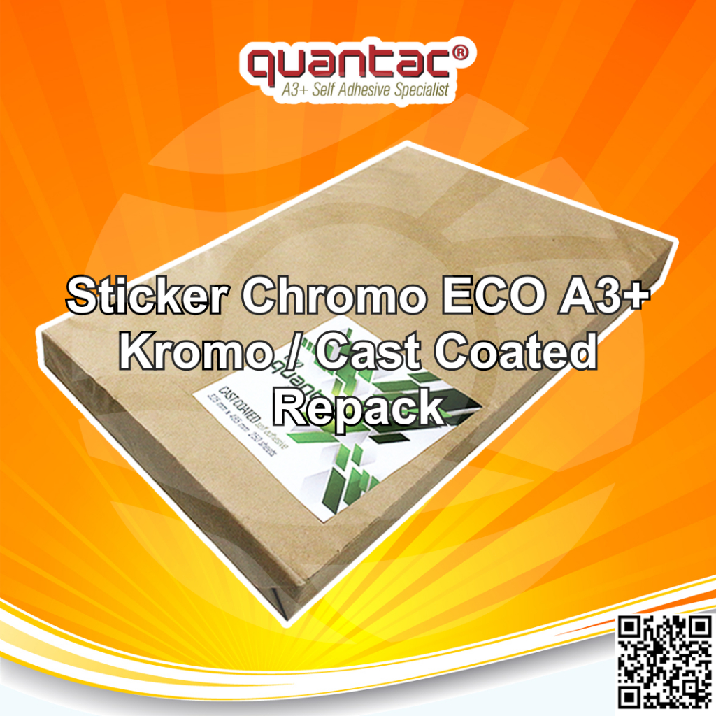 Jual Quantac Sticker Chromo Eco Glossy A3+ Kromo Digital Print Laser ...