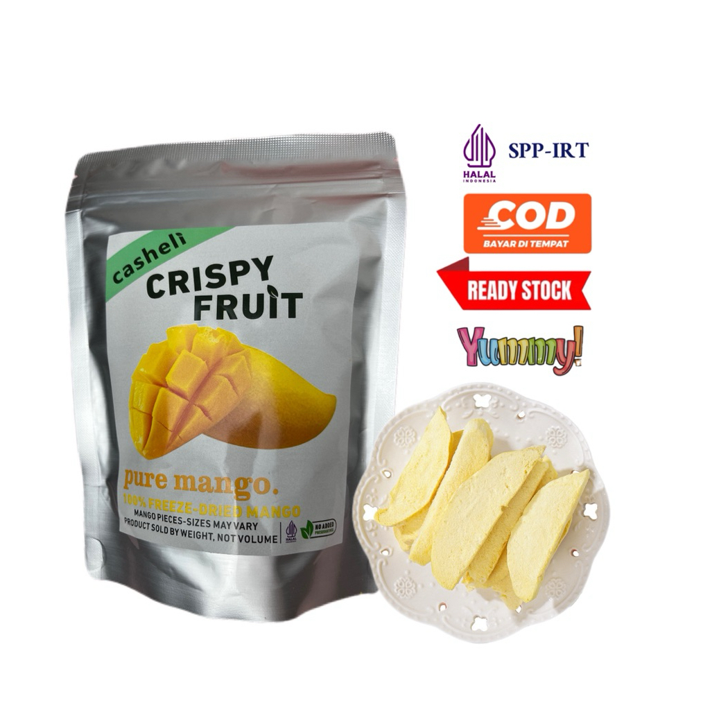 Jual casheli Freeze-dried Crispy Mango Mudah Segar Asam Manis 50g | Shopee Indonesia