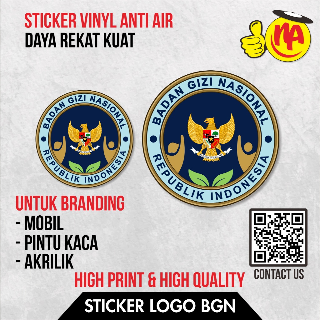 Jual Sticker Logo BGN / Sticker Badan Gizi Nasional / Sticker SPPG | Shopee Indonesia