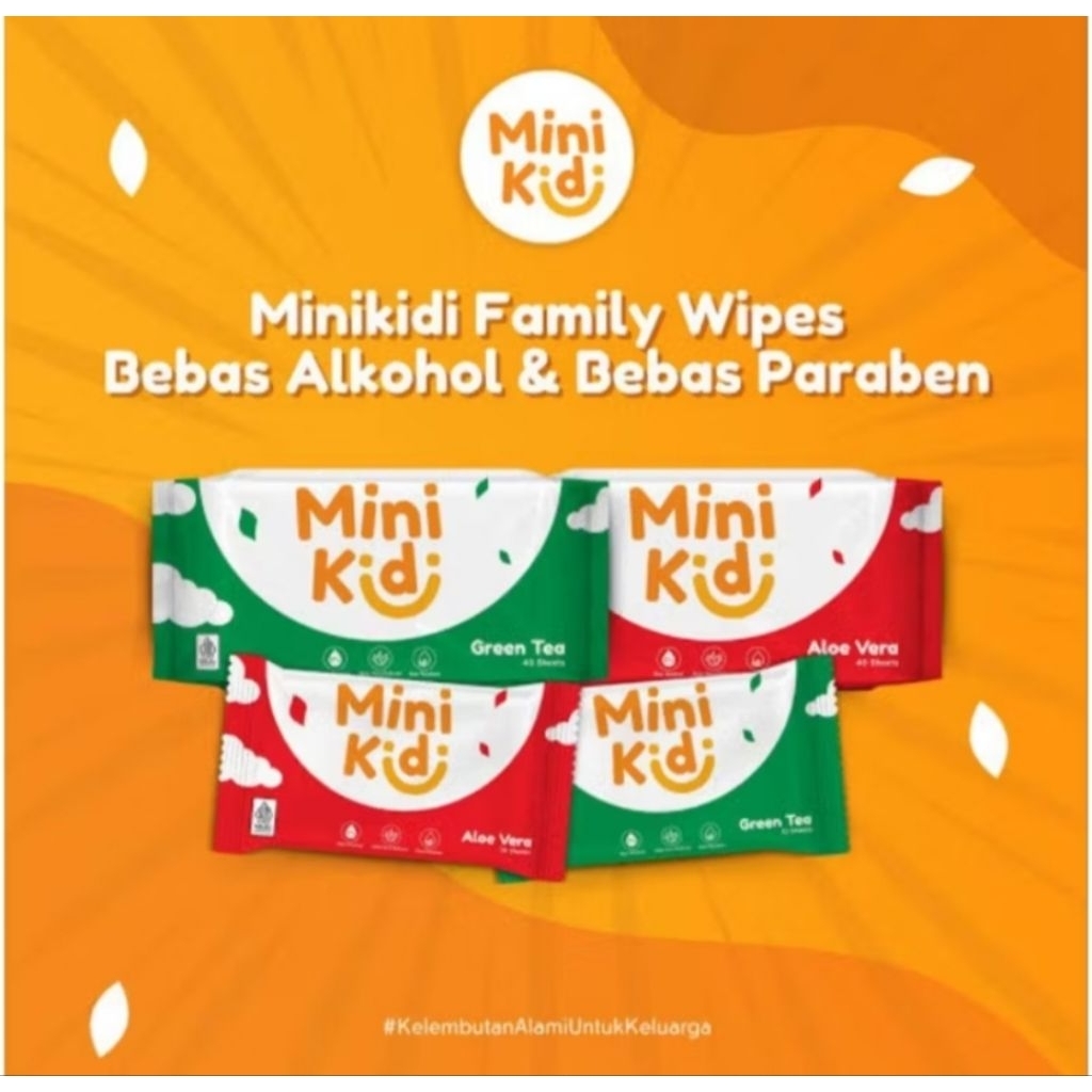 Jual MINI KIDI FAMILY WIPES 40 'S - TISU BASAH | Shopee Indonesia