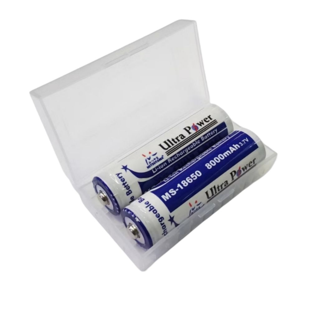 Jual Baterai 18650 8000mAh 3,7V Rechargeable mitsuyama isi 2 pcs free ...