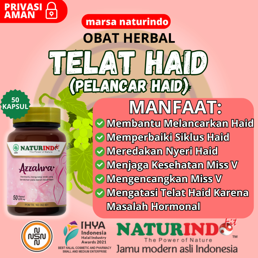 Jual Herbal Telat Dateng Bulan Pelancar Haid Tidak Teratur Nyeri Haid ...