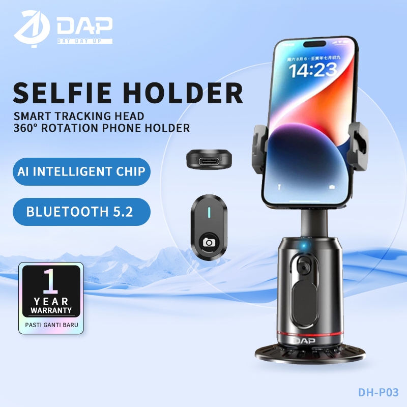 Jual DAP DH-P03 Gimbal Stabilizer Hp Auto Face Tracking Camera 360 ...