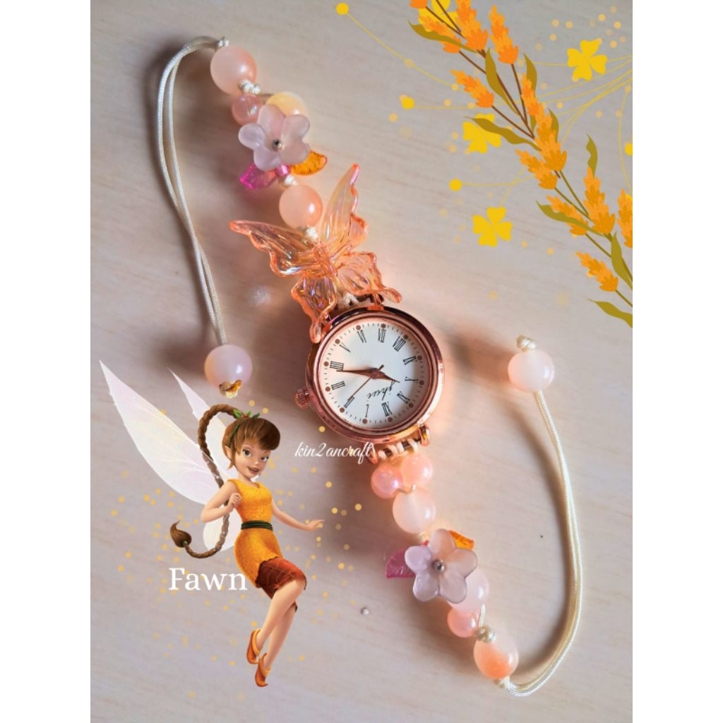 Jual jam tali serut jam fairy jam manik kupu jam estetik | Shopee Indonesia