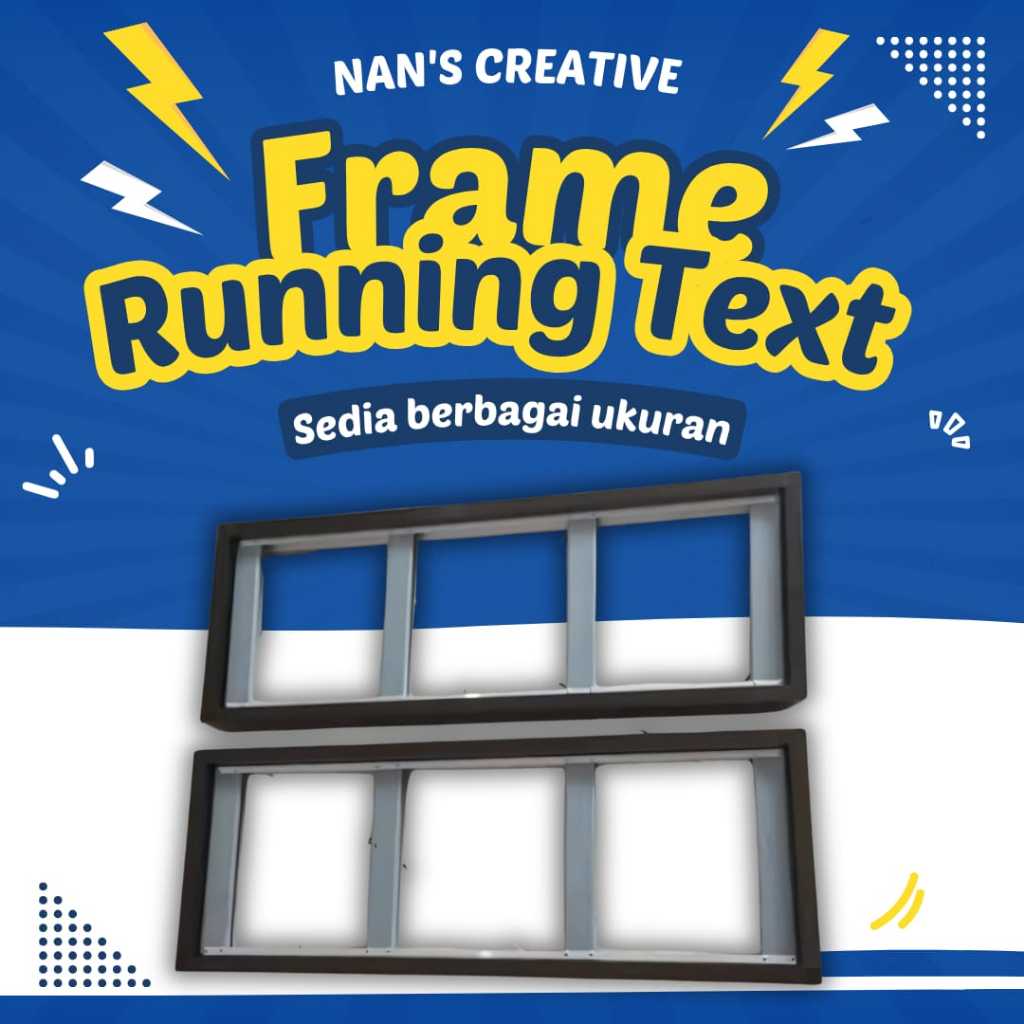 Jual FRAME RUNNING TEXT 2 SISI OUTDOOR | FRAME RUNNING TEXT | Shopee ...