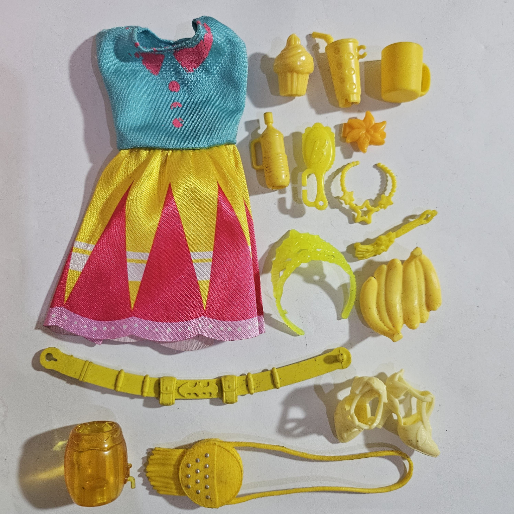 Jual banana - set baju dress boneka barbie & aksesoris cupckae, mug ...