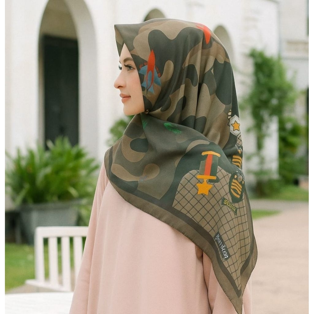 Jual Kerudung Segi Empat Motif Zaina Hijab Voal Sublim Premium Jilbab ...