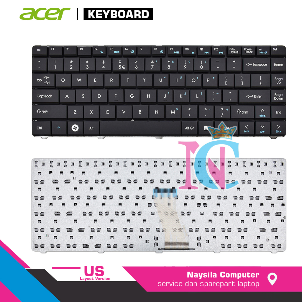 Jual Keyboard Gateway NV40 NV42 NV44 NV48 Packard Bell Easynote NJ31 ...