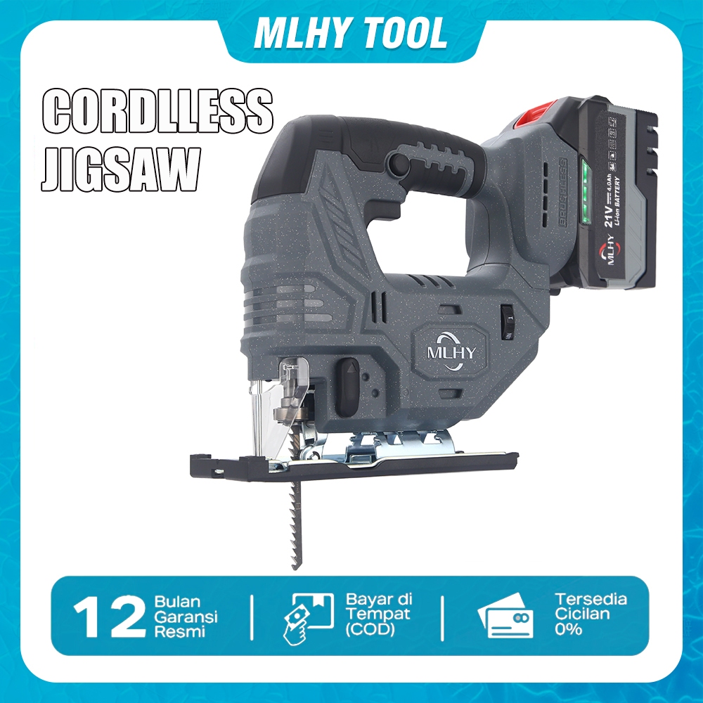 Jual MLHY Mesin Gergaji Jigsaw Cordless Kayu Electric Jigsaw Brushless ...