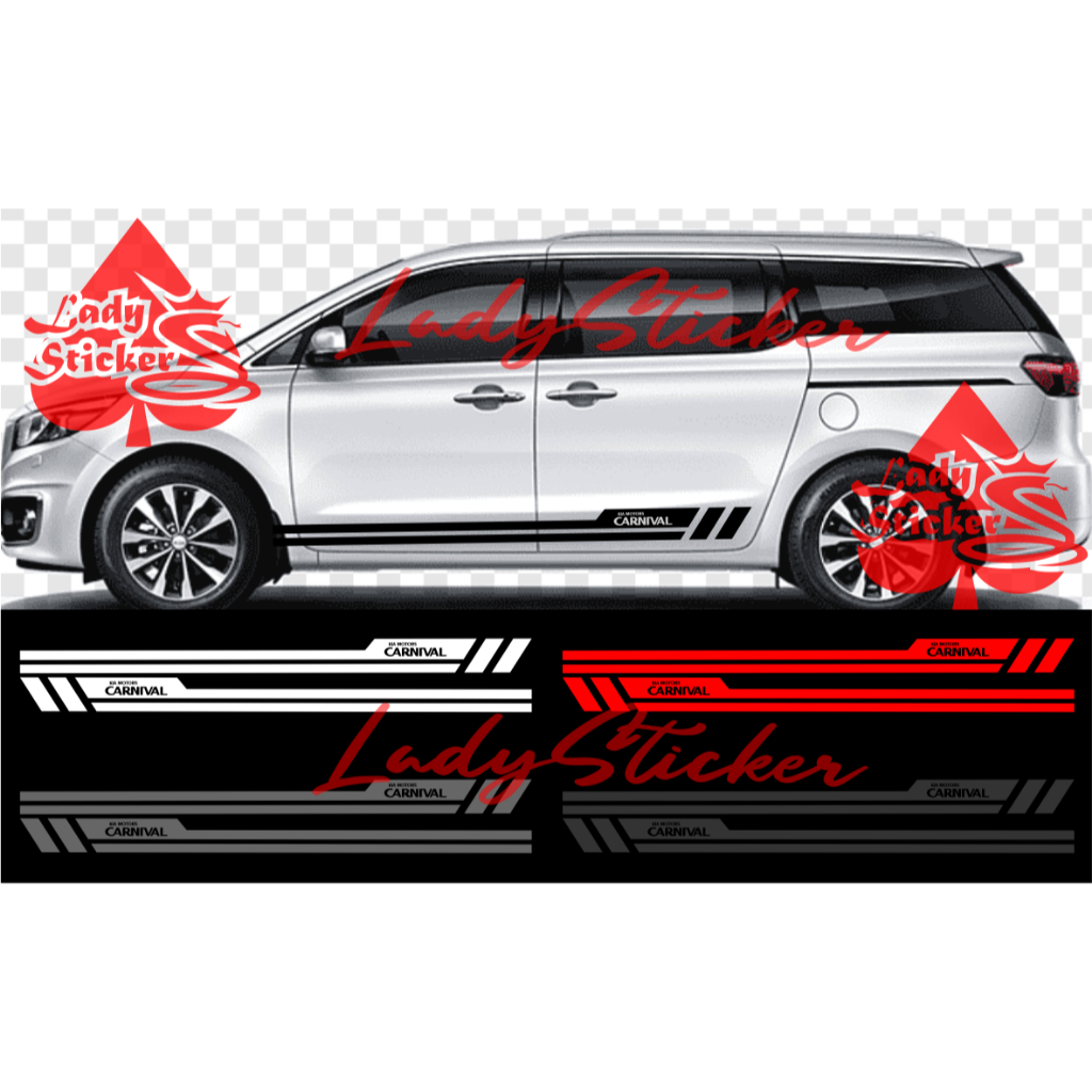 Jual Cutting sticker mobil carnival sticker stiker mobil kia motors ...