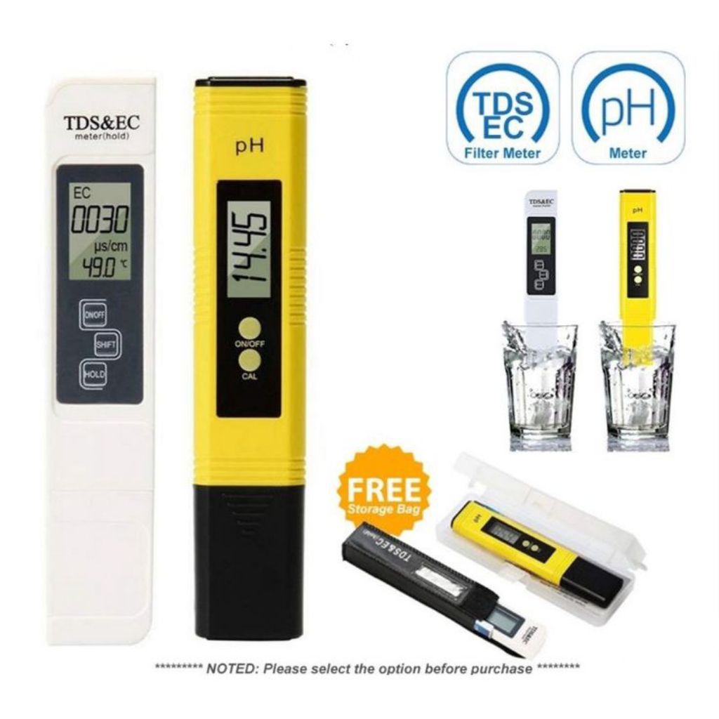 Jual Paket Alat Ukur PH METER & TDS METER Tester Digital Hidroponik ...