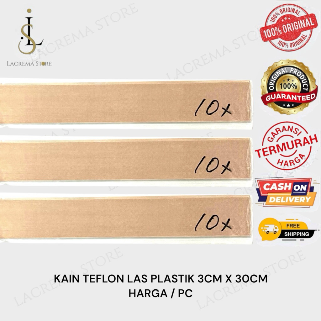 Jual KAIN TEFLON TAHAN PANAS IMPULSE SEALER PRES PLASTIK 0,08mm PANJANG ...