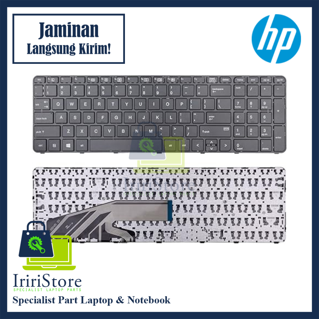 Jual Keyboard Laptop HP ProBook 450-G3 470-G3 ZBook 15 Hitam | Shopee ...