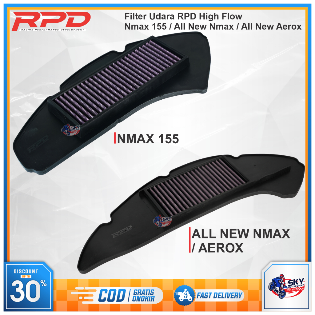 Jual Filter Udara RPD All New Nmax / Nmax Turbo / All New Aerox / Nmax ...
