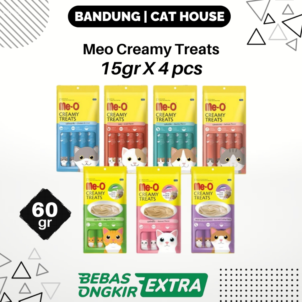 Jual MEO CREAMY Snack Kucing Makanan Ringan Anak Kitten Adult Cemilan ...